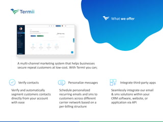 Termii Investment Deck | PPT