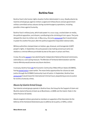Human Rights Watch Full Report Year 2026 | PDF