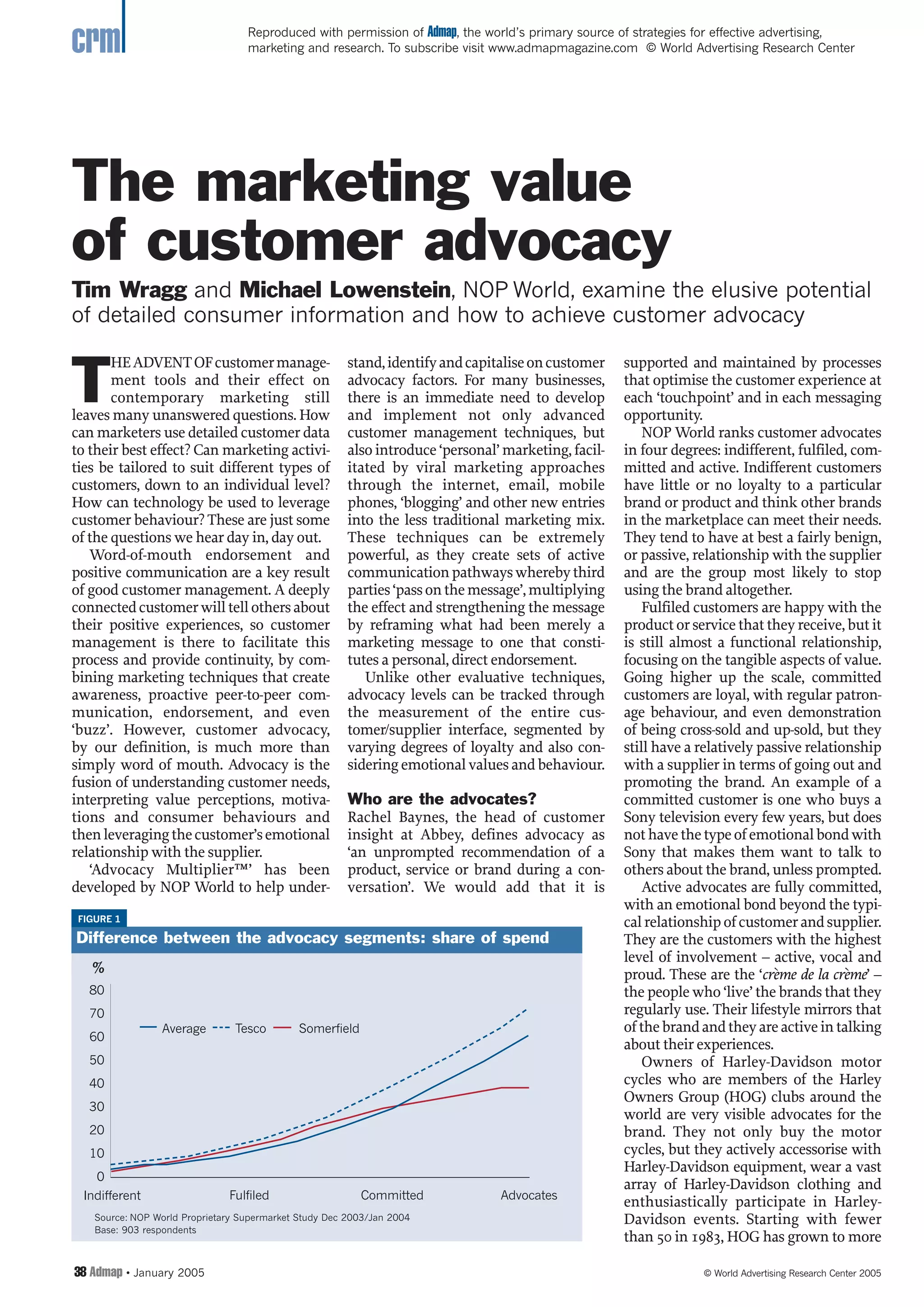 Wragg Lowenstein Customer Advocacy | PDF