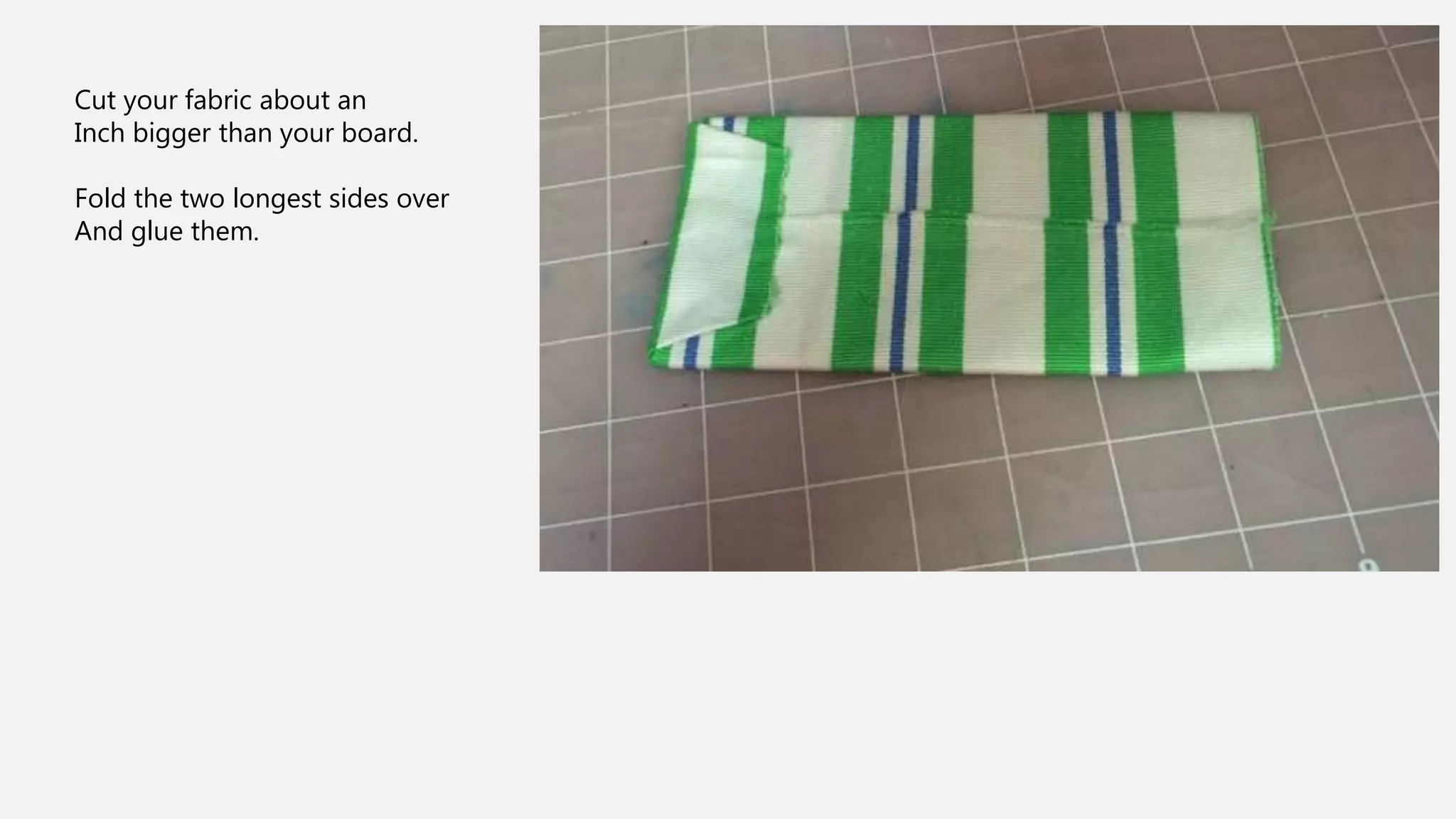 How to wrap fabric for Presentation Boards | PPT