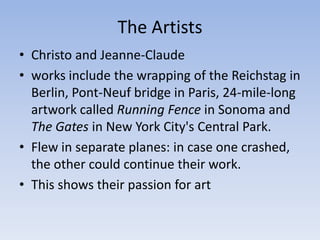 Wrapped reichstag | PPTX