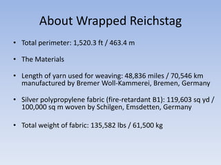 Wrapped reichstag | PPTX