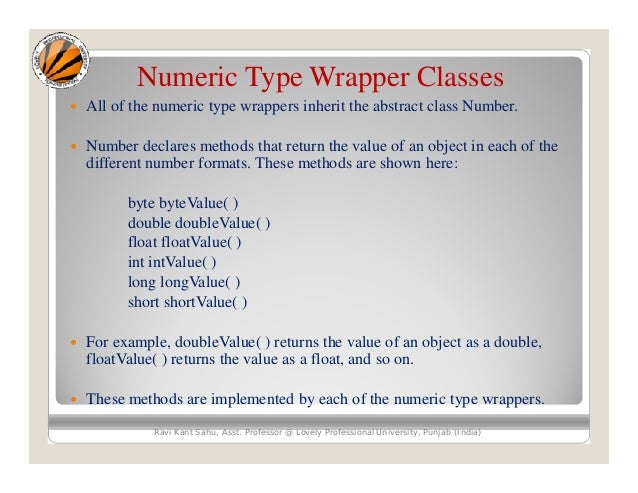 Wrapper Classes 
