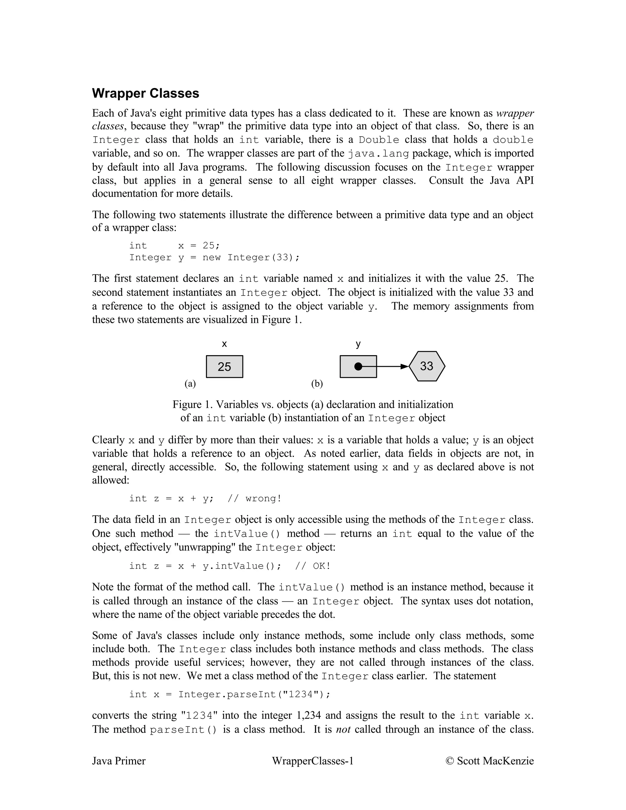 Wrapper Classes Pdf 