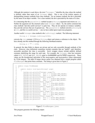 Wrapper classes | PDF