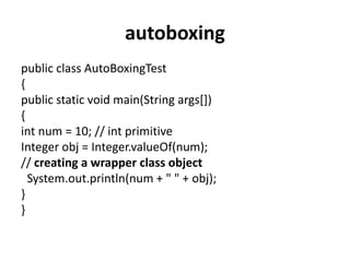 Wrapper classes | PPTX