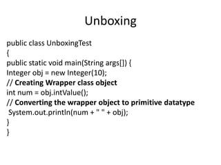 Wrapper classes | PPTX
