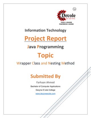 Wrapper classes | PDF