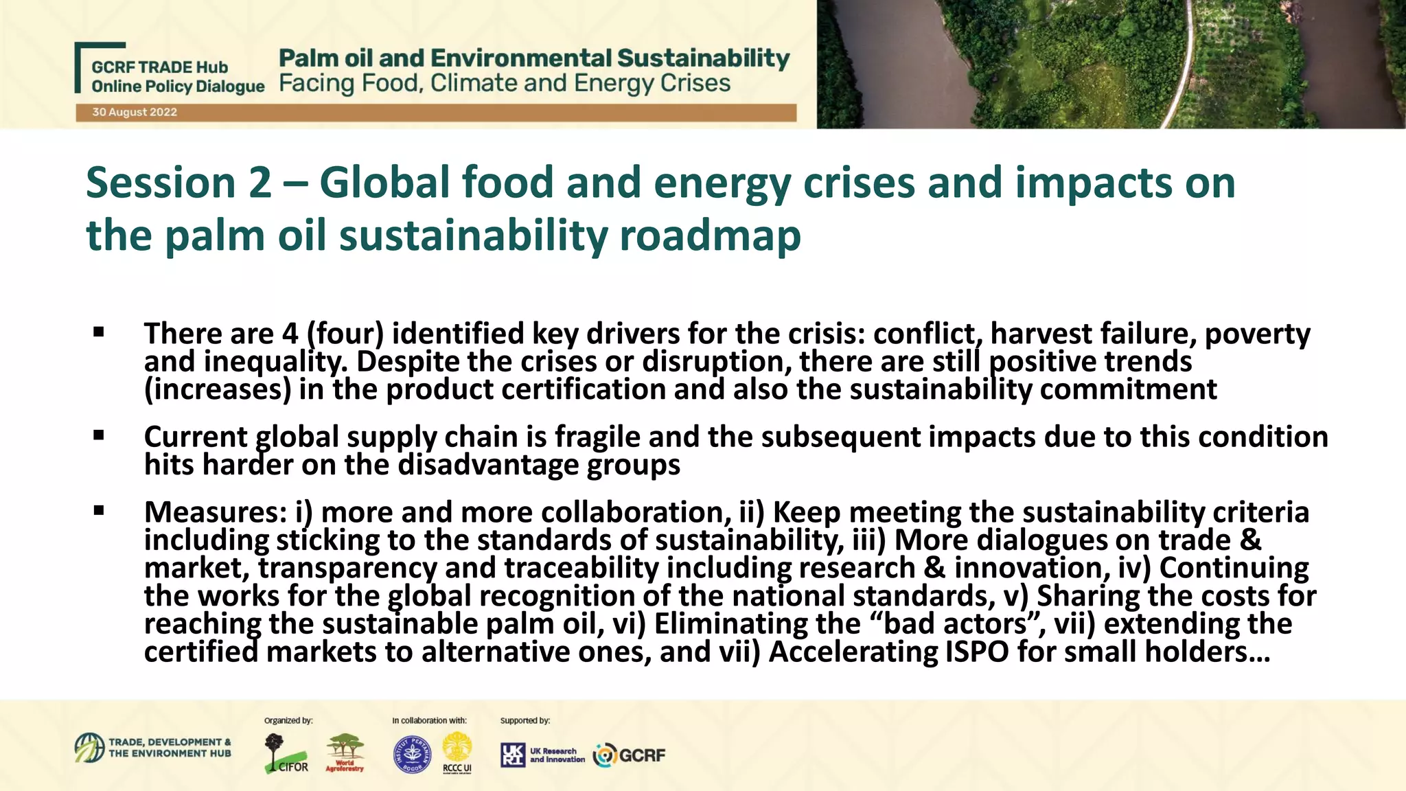 Palm oil and Environmental Sustainability: Facing Food, Climate and ...