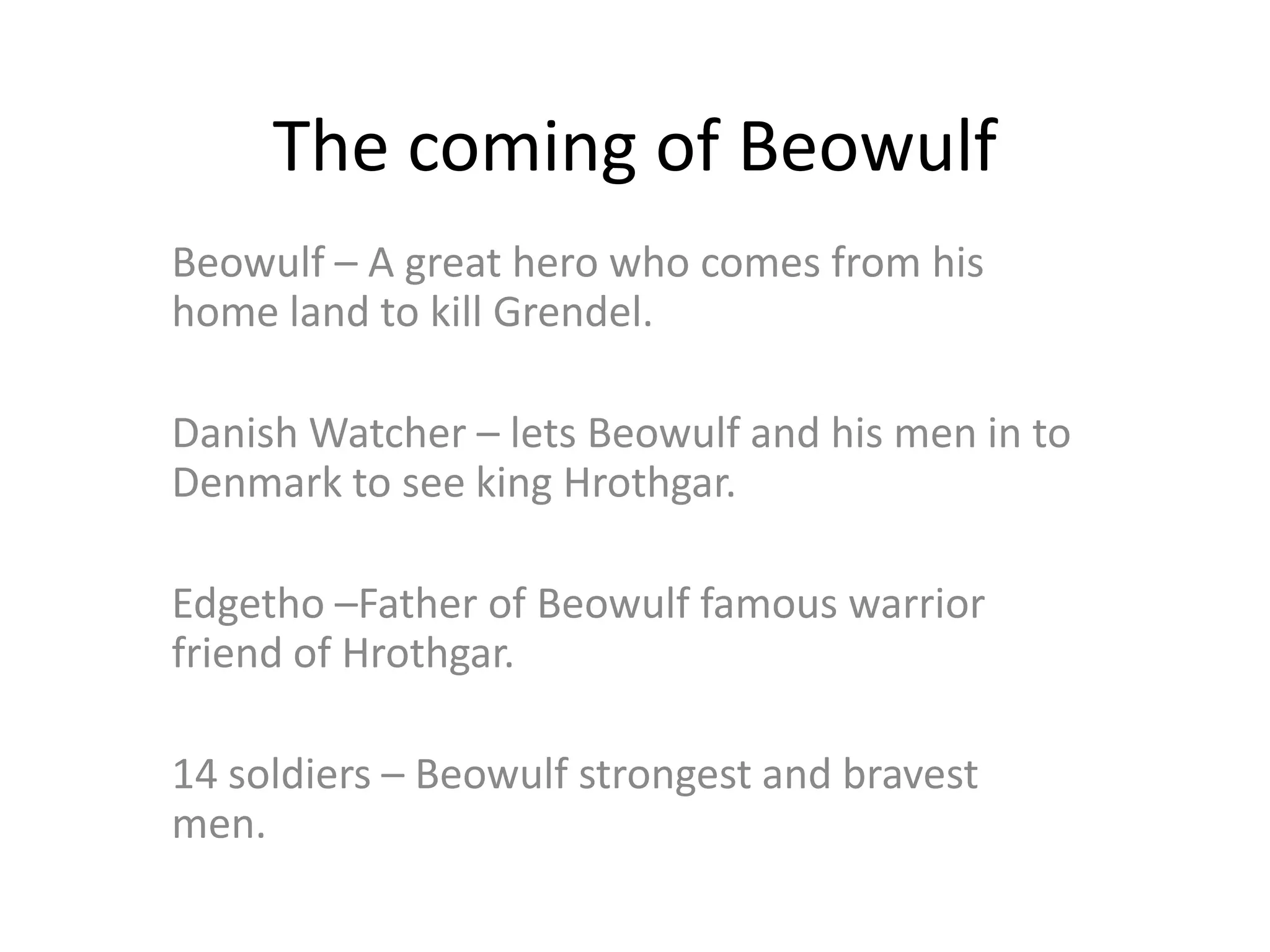 Wrath of grendel | PPT