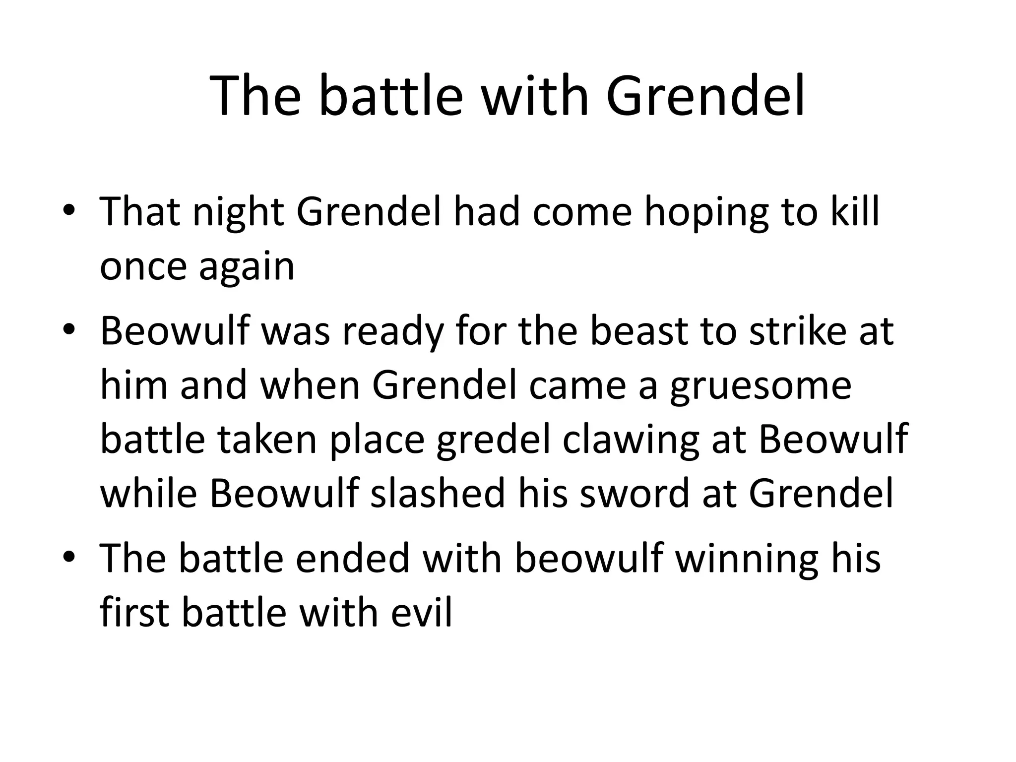 Wrath of grendel | PPT