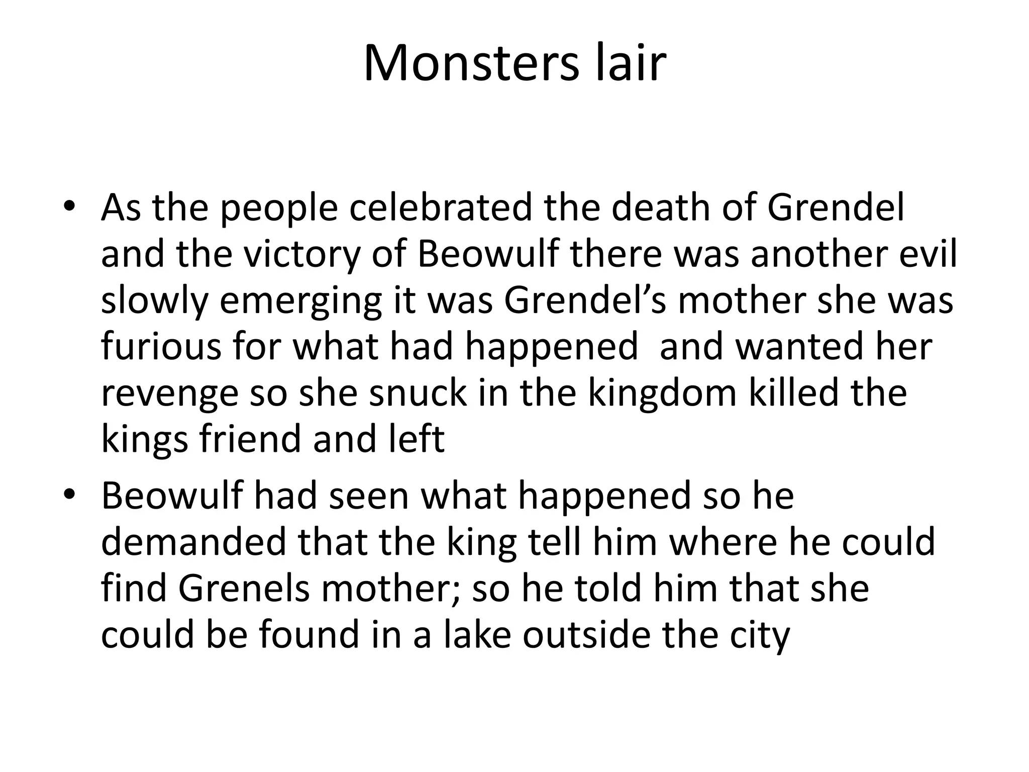 Wrath of grendel | PPTX