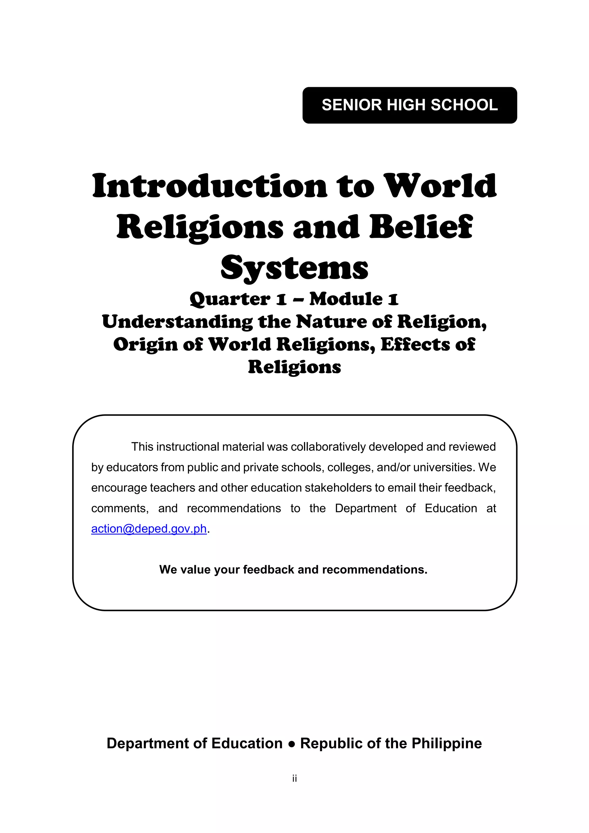 WRBS11_Q1_Mod1_Understanding-the-Nature-of-Religion-Origin-of-Religions ...