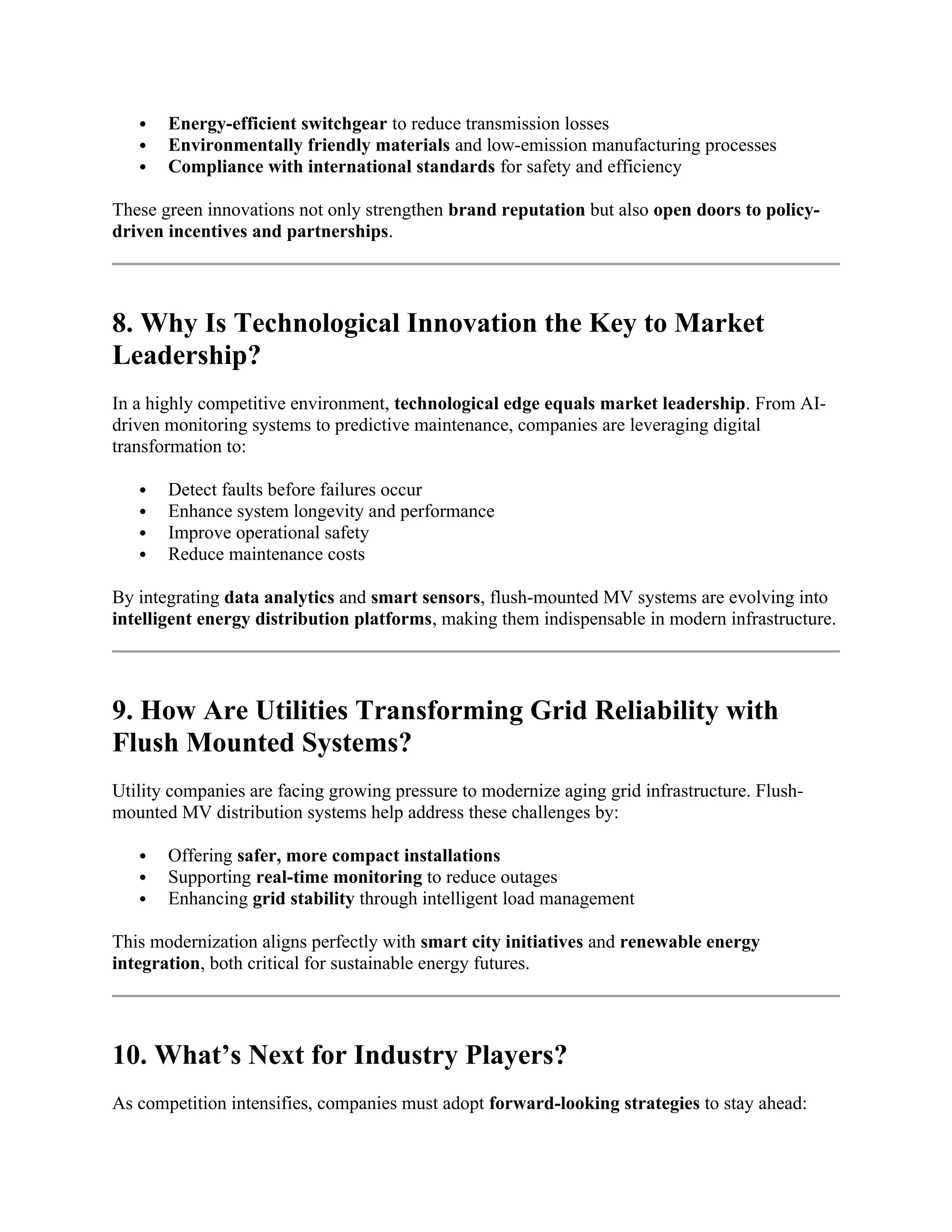 How Is the Flush Mounted Medium Voltage Distribution Market Powering ...