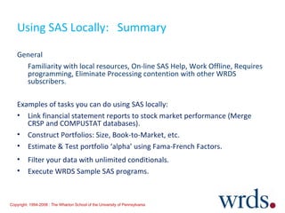 WRDS WebEx ISB | PPT