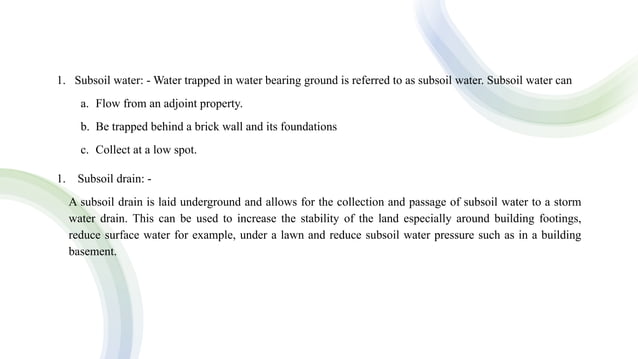 STORM WATER COLLECTION | PPTX