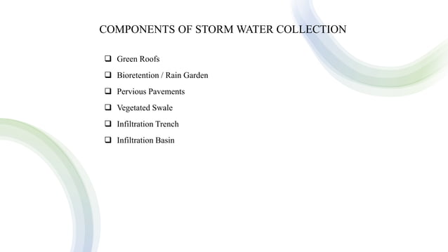 STORM WATER COLLECTION | PPTX