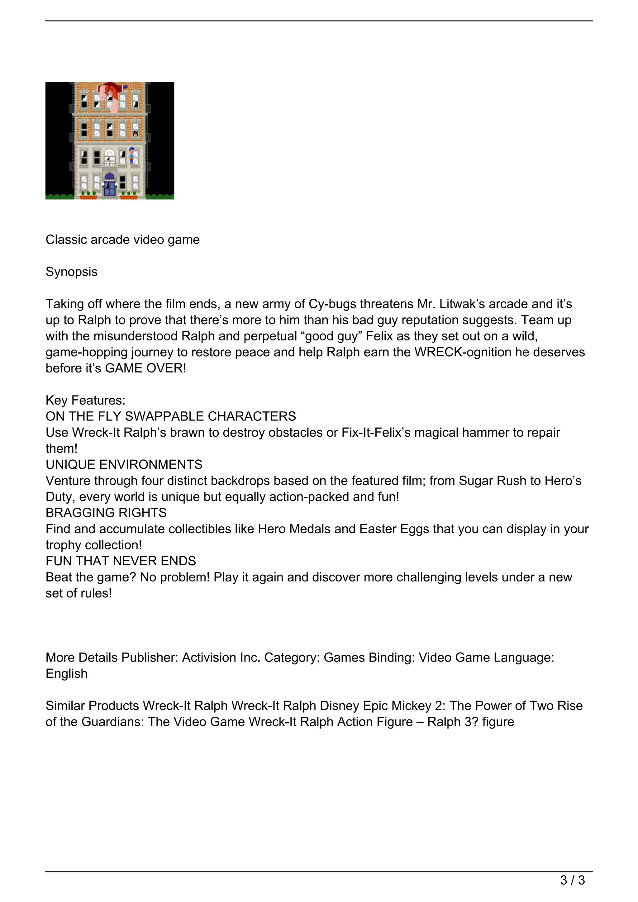 Wreck-It Ralph | PDF