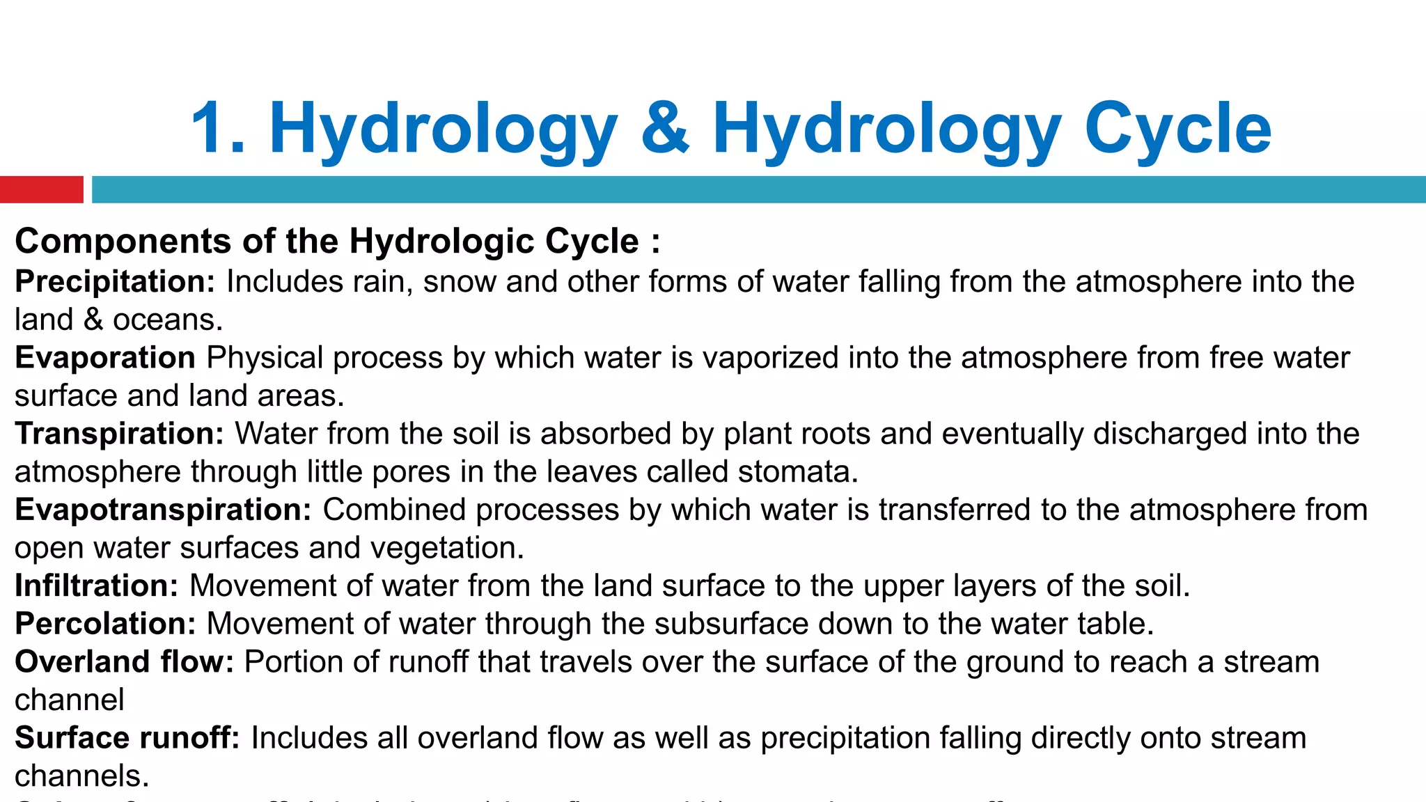 Introduction to Engineering Hydrology | PPTX