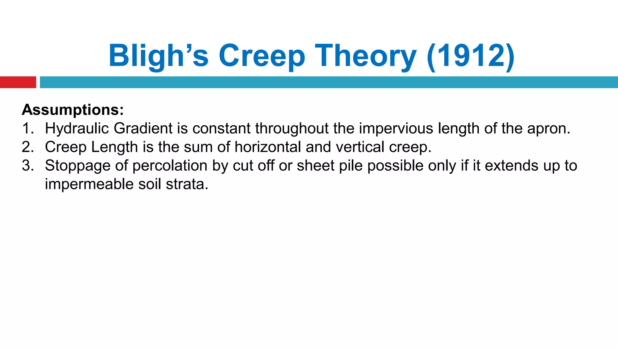 Weirs on Permeable Foundations | PPTX