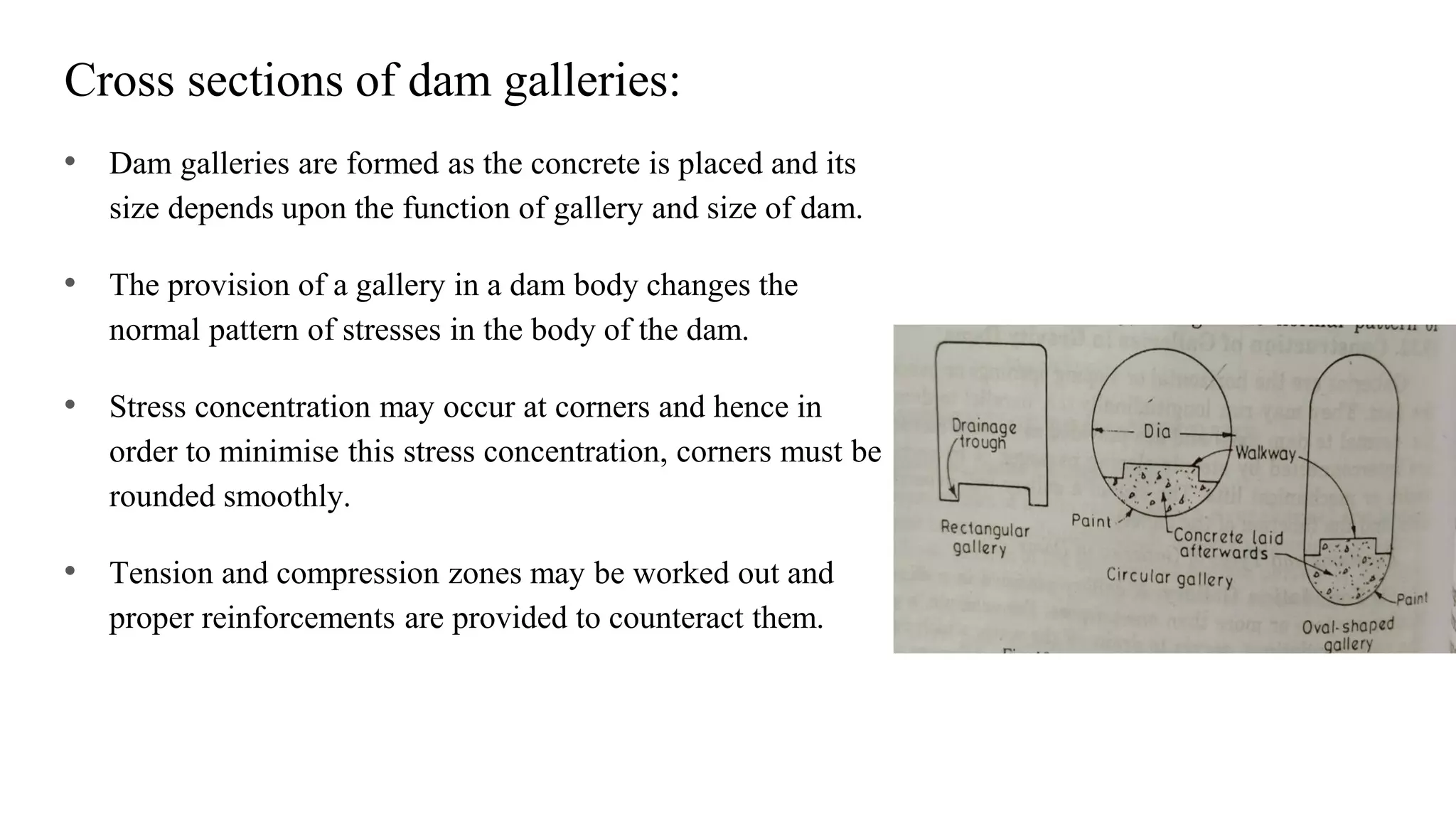 WRE II construction of galleries in gravity dams | PDF
