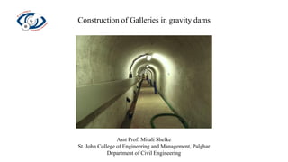 WRE II construction of galleries in gravity dams | PDF