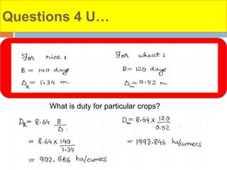 Duty, Delta and Base Period and their relationship | PPTX