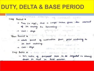 Duty, Delta and Base Period and their relationship | PPTX