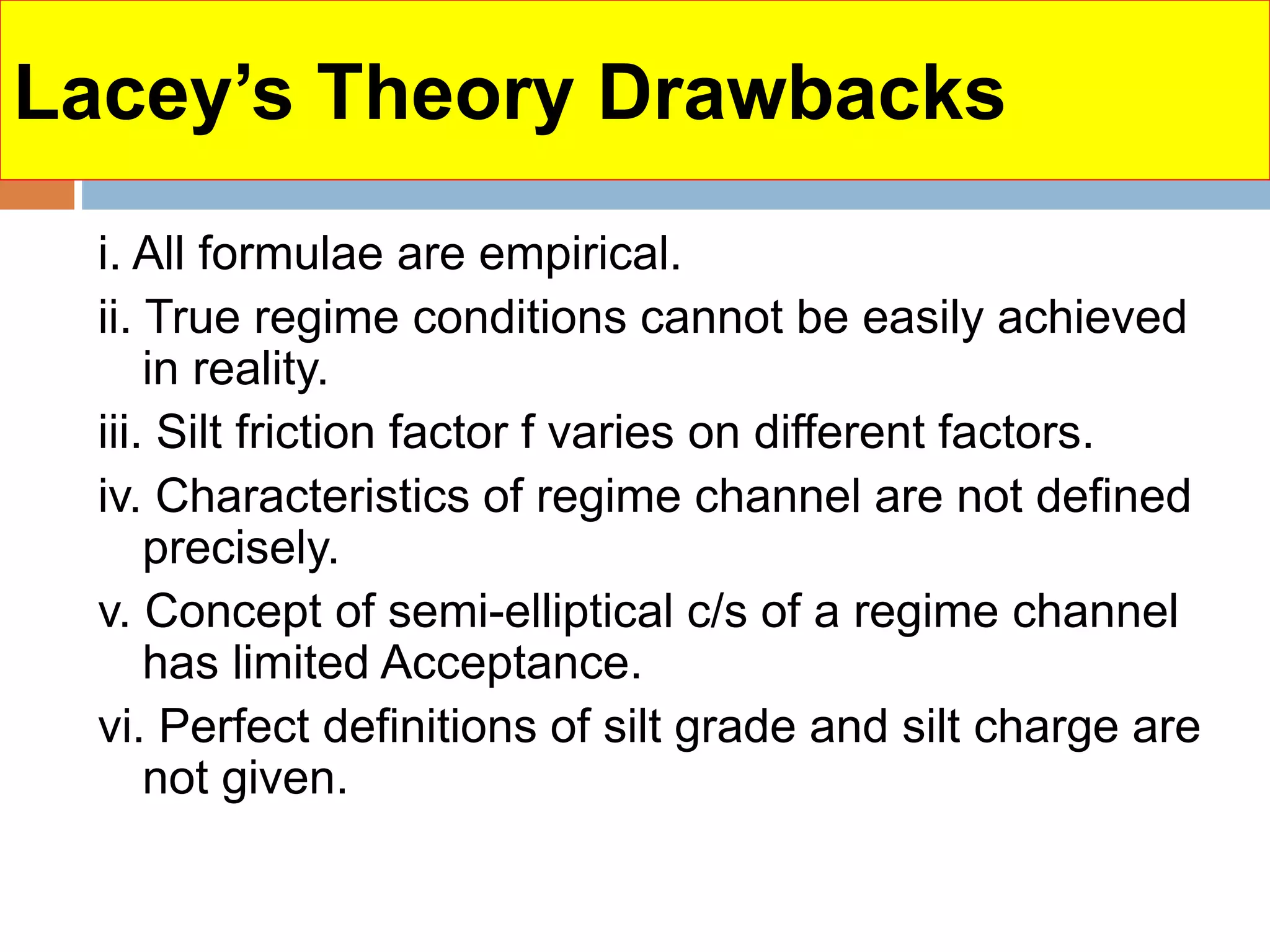 Design of Canal (Kennedy & Lacey Theory) & Diversion Headwork | PPTX