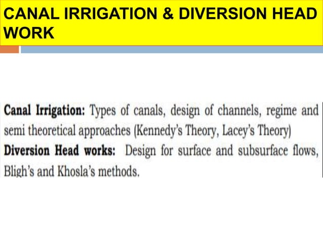 Design of Lined Canal and Canal Lining | PPTX | Geology | Science