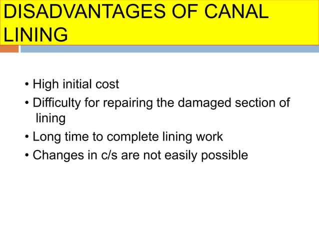 Design of Lined Canal and Canal Lining | PPTX | Geology | Science