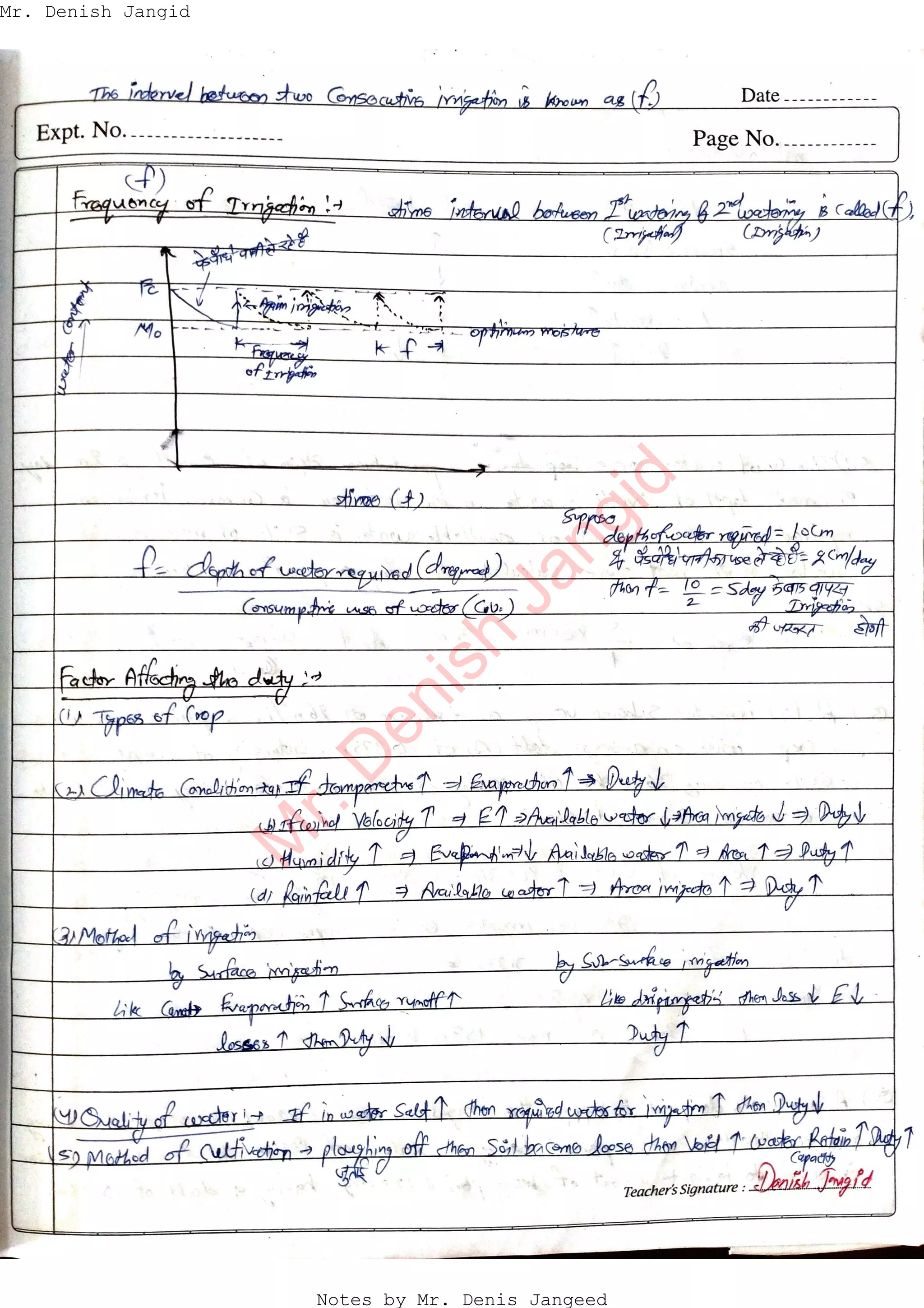 Complete all notes WATER RESOURCE ENGINEERING (WRE) | PDF