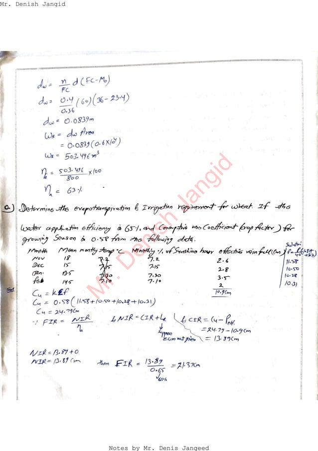 Complete all notes WATER RESOURCE ENGINEERING (WRE) | PDF