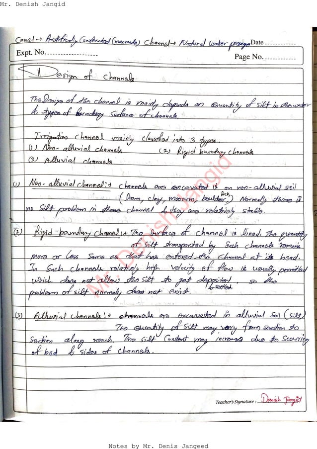 Complete all notes WATER RESOURCE ENGINEERING (WRE) | PDF