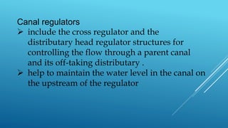 DESIGN OF CANAL REGULATOR USING HTML | PPT
