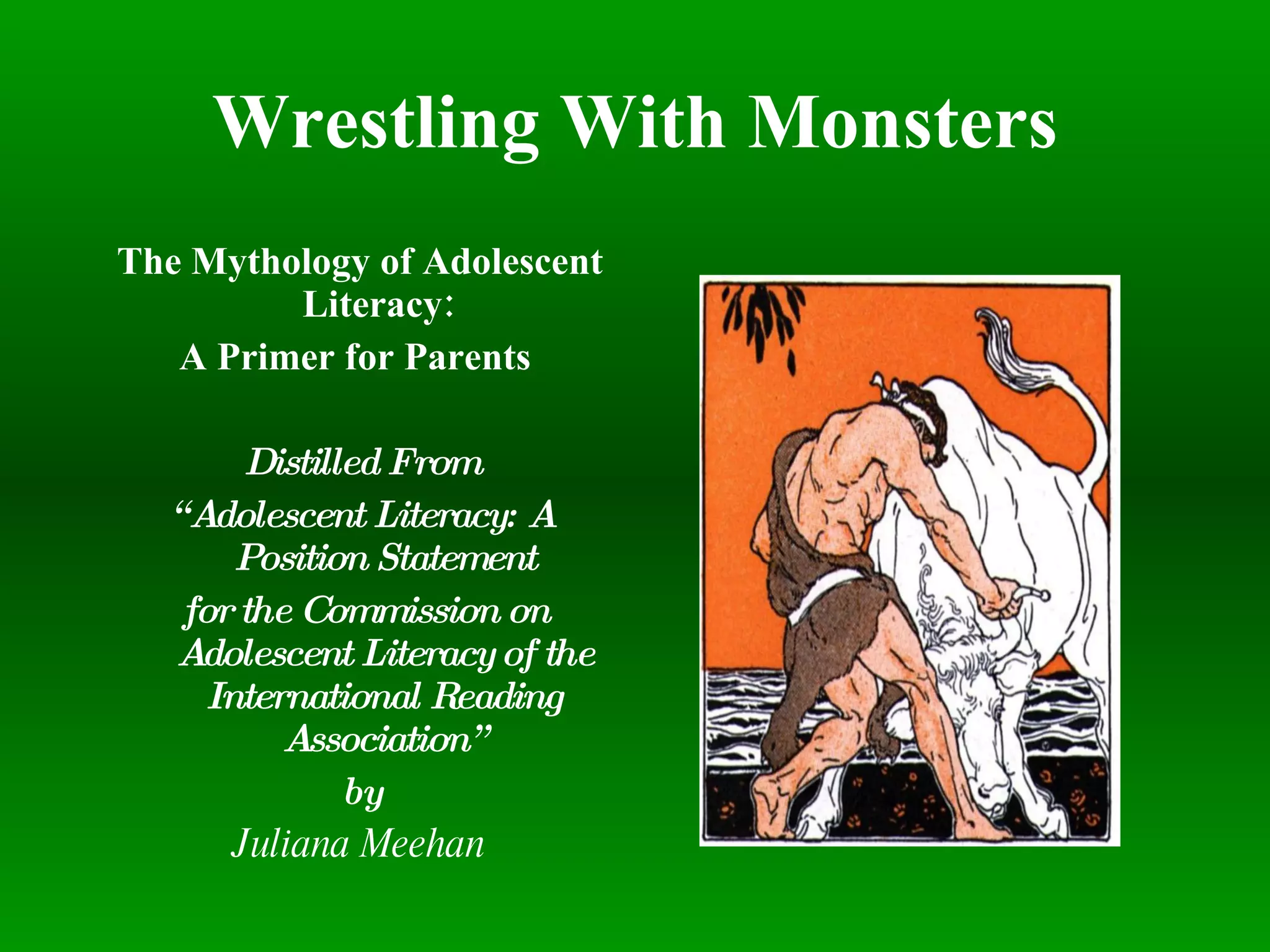 Wrestling With Monsters | PPT