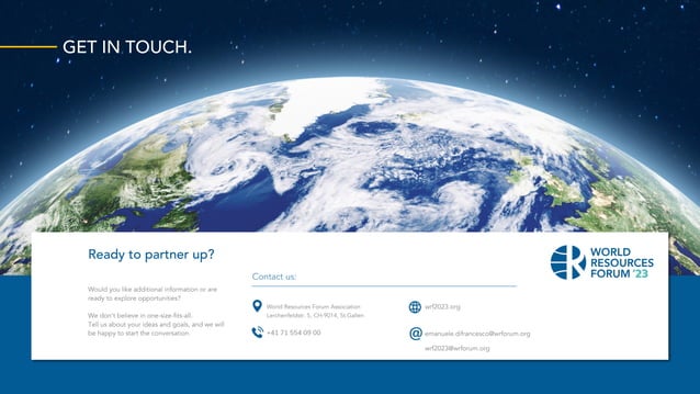 World Resource Forum 2023 Conference Brochure | PDF | Business Expos ...