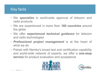 Nemko Direct for Telecom - ND4T | PPT