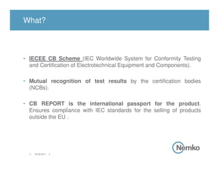 Nemko Direct for Telecom + CB | PPT