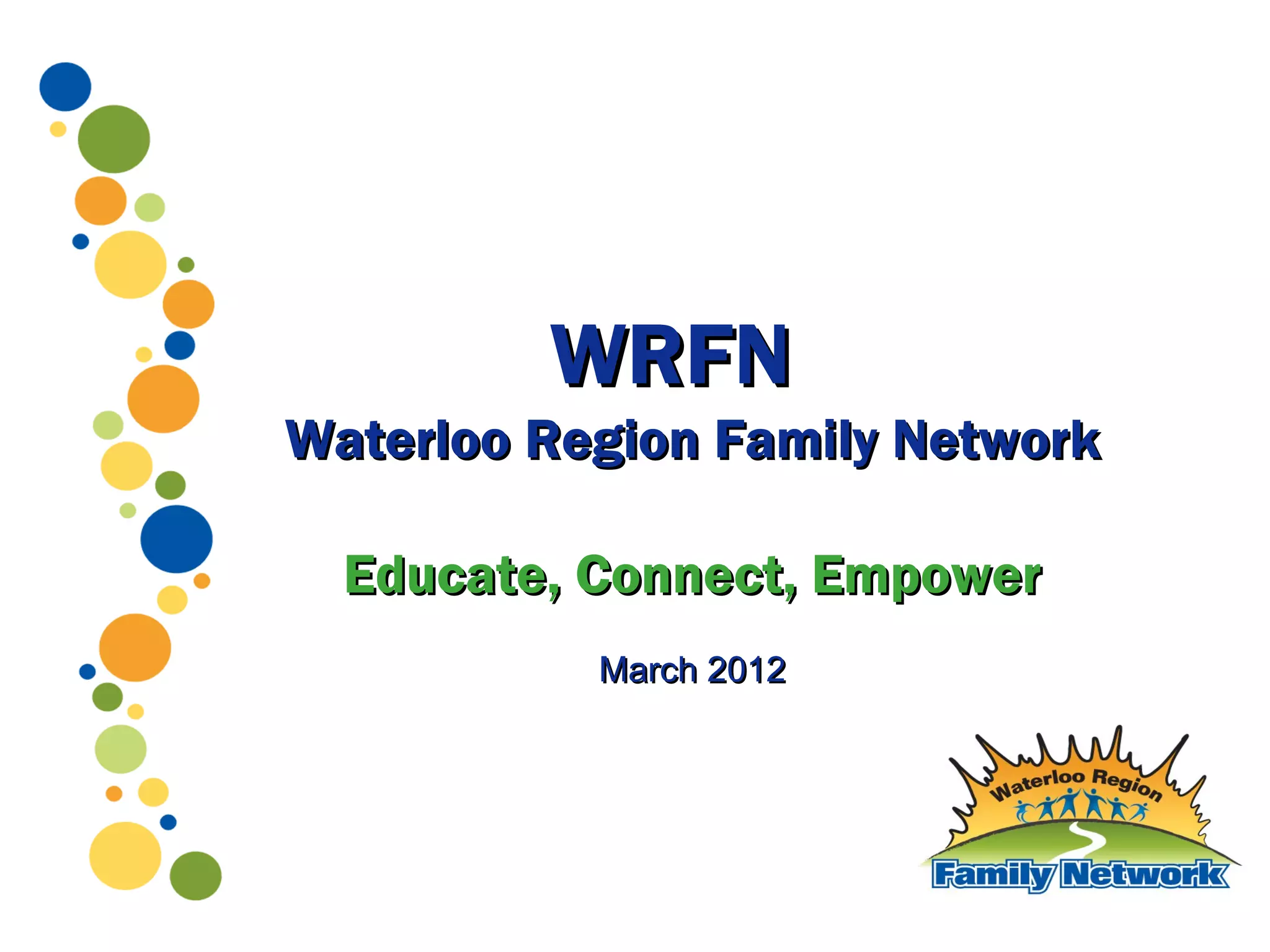 Waterloo Region Family Network | PPT | Parenting | Family and Relationships
