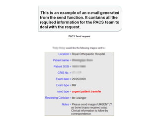 Worcesrershire NHS Trust PACS Gateway | PPT