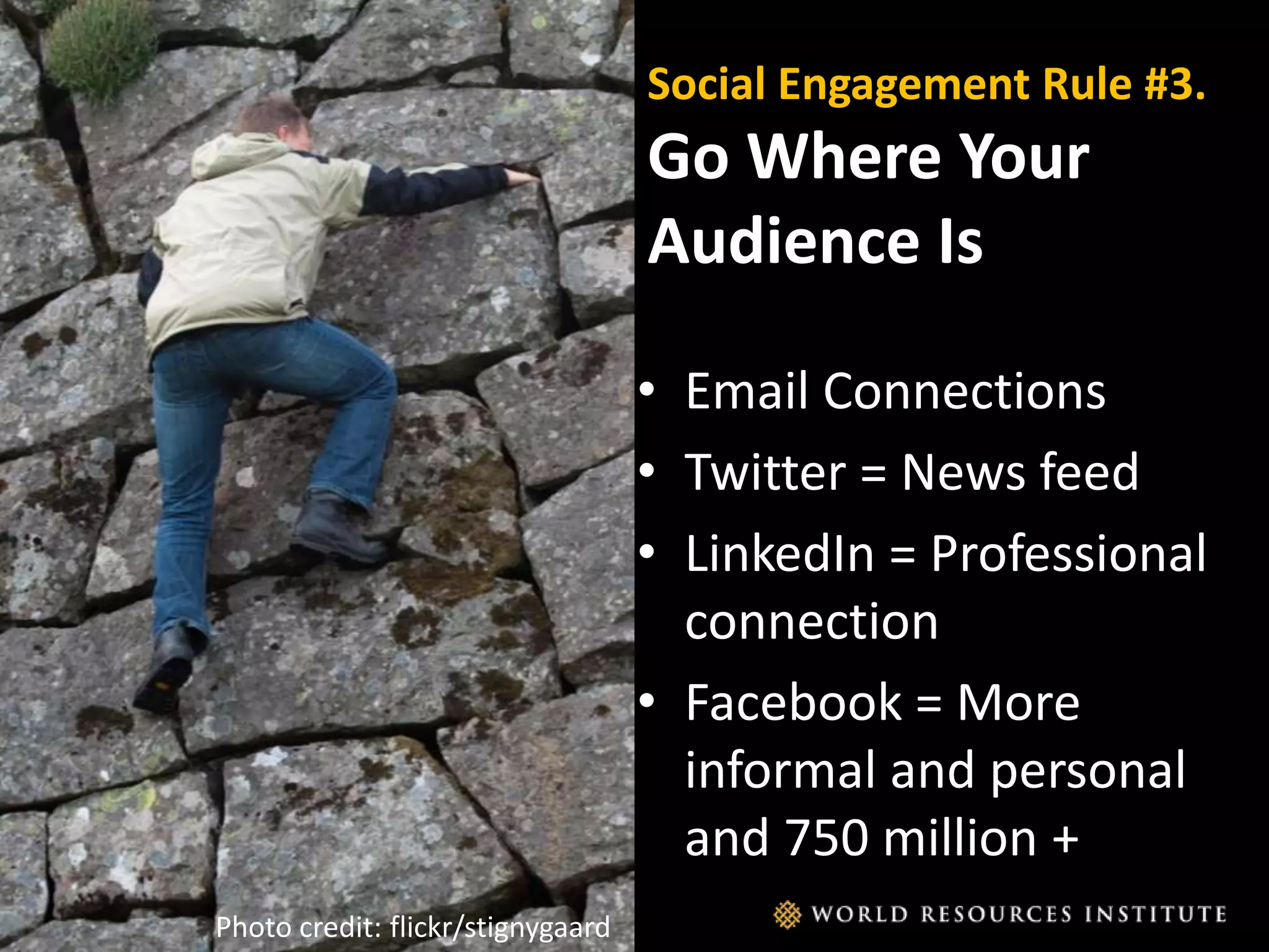 10 Rules for Social Media Engagement | PPTX | Social Networking | Internet