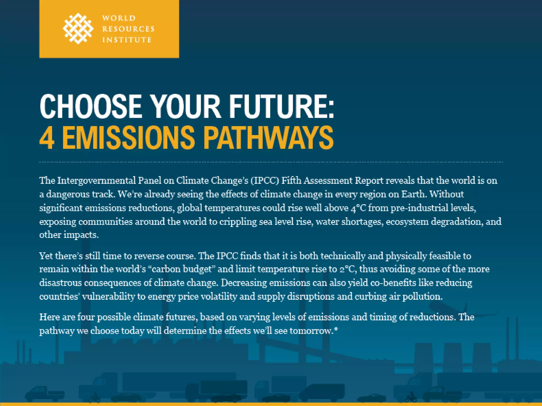 Choose Your Future: 4 Possible Emissions Pathways | PPT