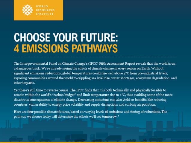 Choose Your Future: 4 Possible Emissions Pathways | PPT