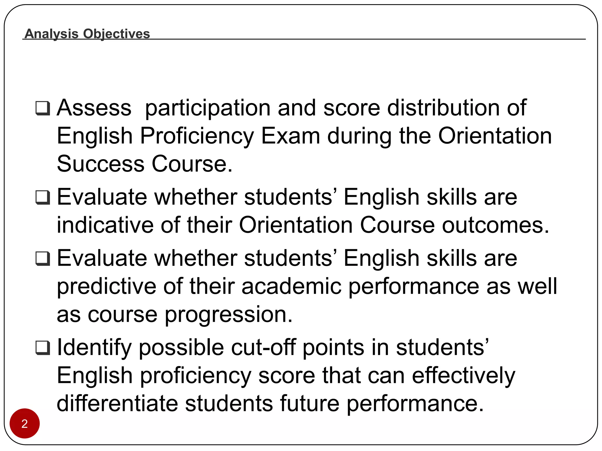 Writing Readiness Indicator Analysis | PPTX