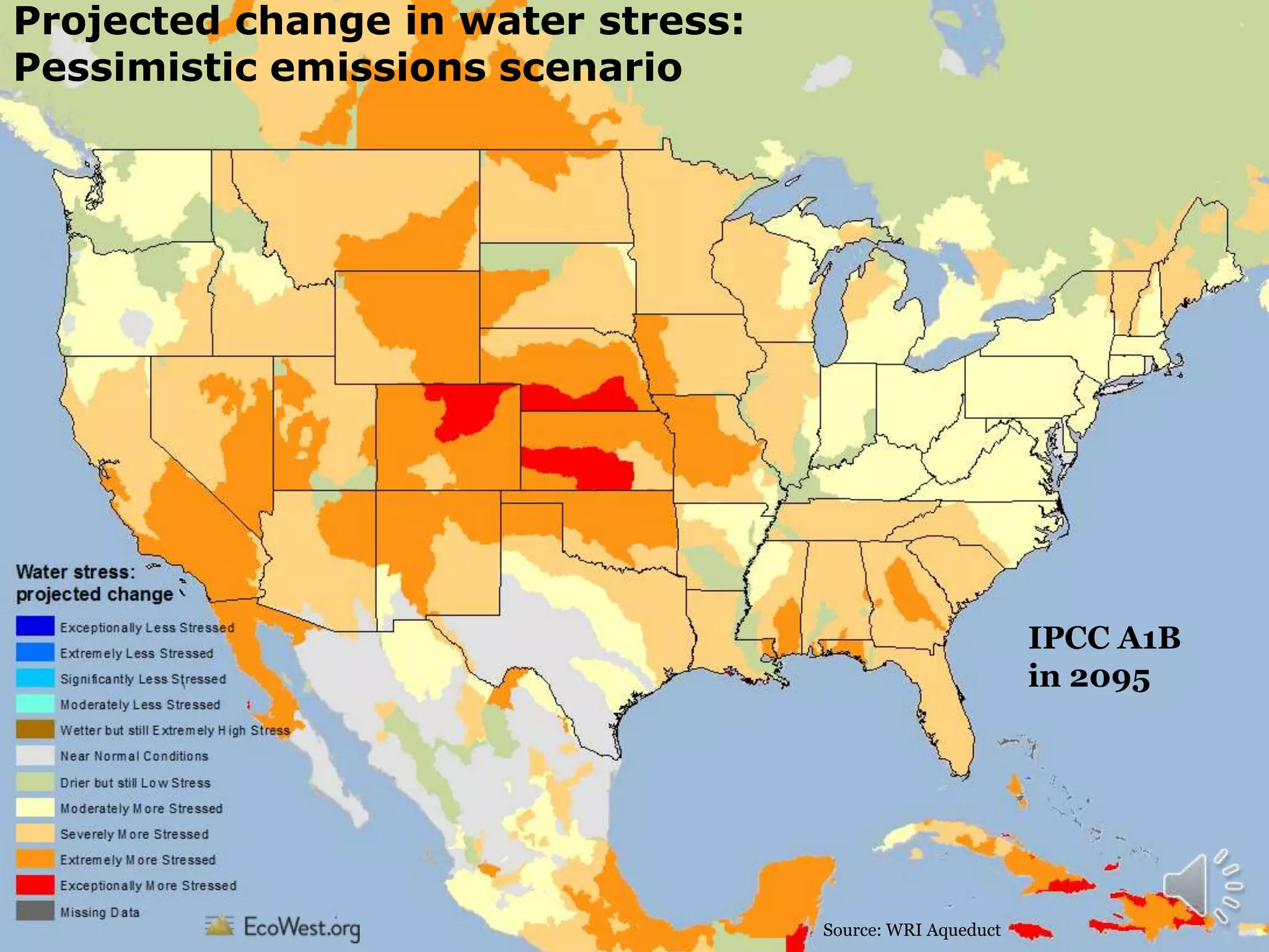 WRI's Aqueduct: an interactive map of water risk and stress | PPTX