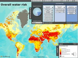 WRI's Aqueduct: an interactive map of water risk and stress | PPTX
