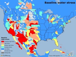 WRI's Aqueduct: an interactive map of water risk and stress | PPTX