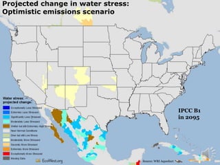 WRI's Aqueduct: an interactive map of water risk and stress | PPTX