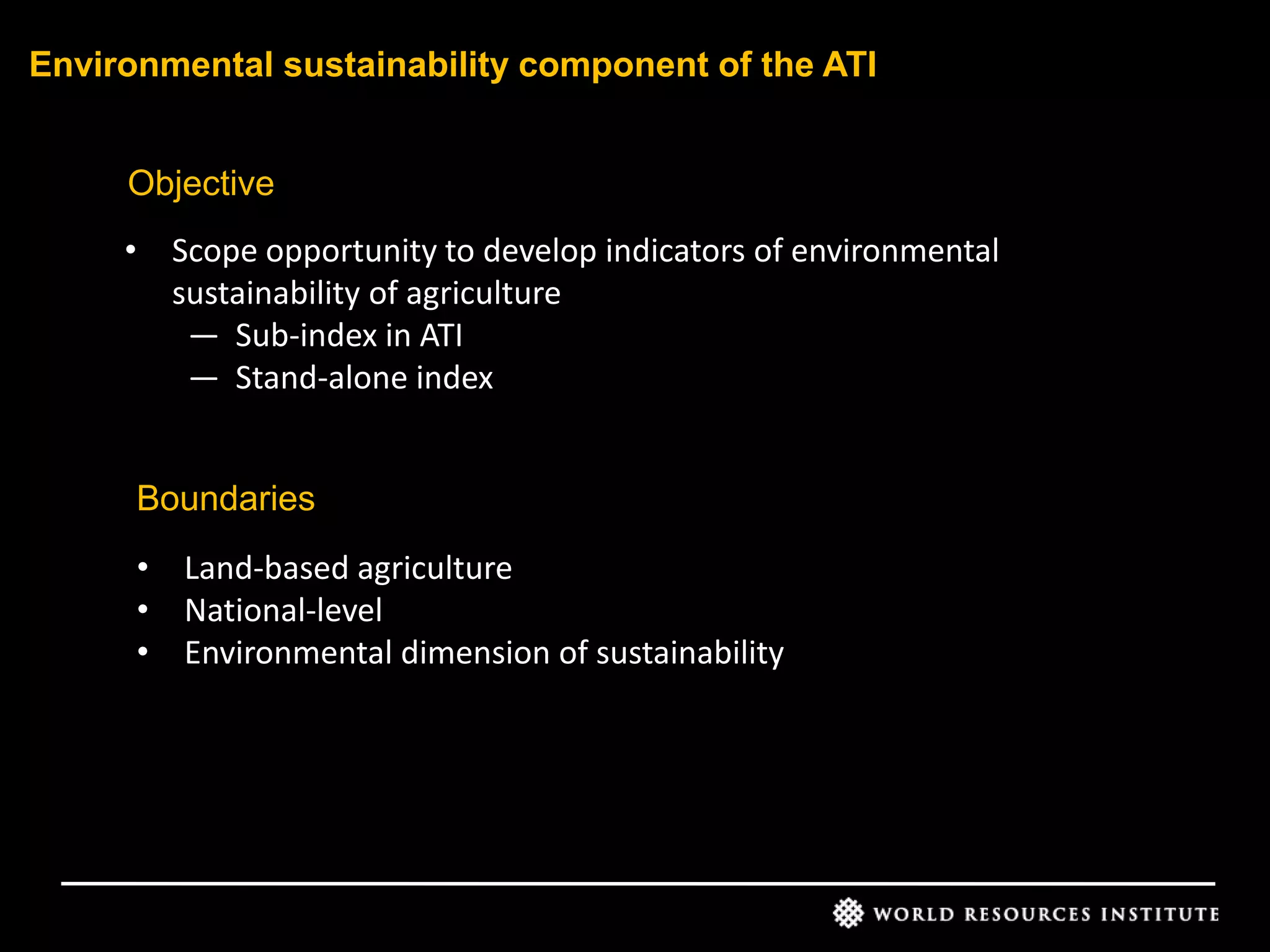 Sustainability and Environmental Metrics | PDF